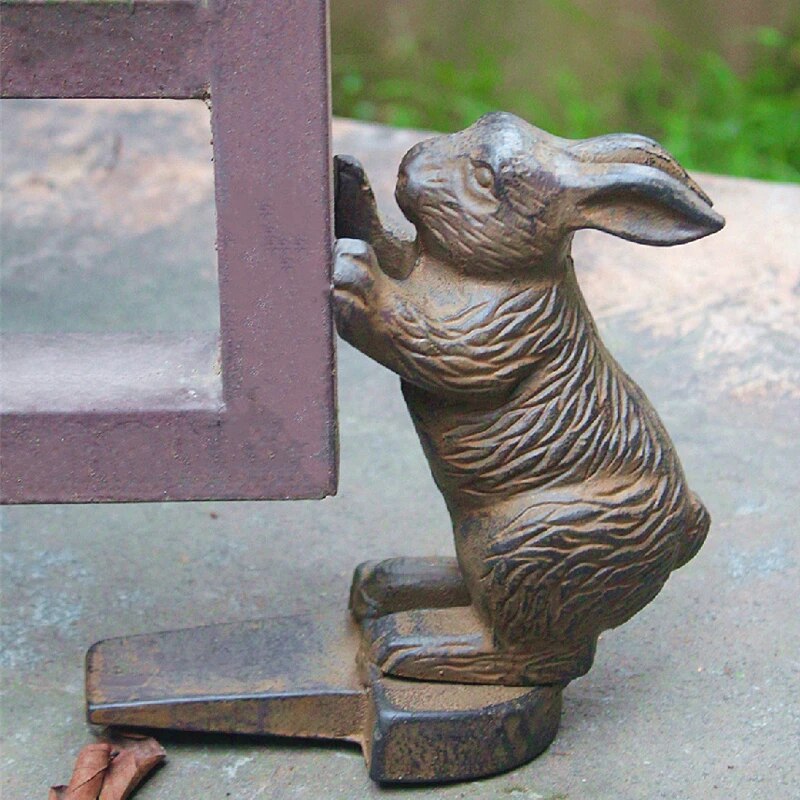 Cast Iron Rabbit Door Stop