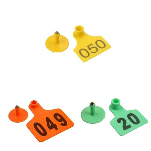 Ear Tagging Tags Numbered Green 20 Pack Rectangle